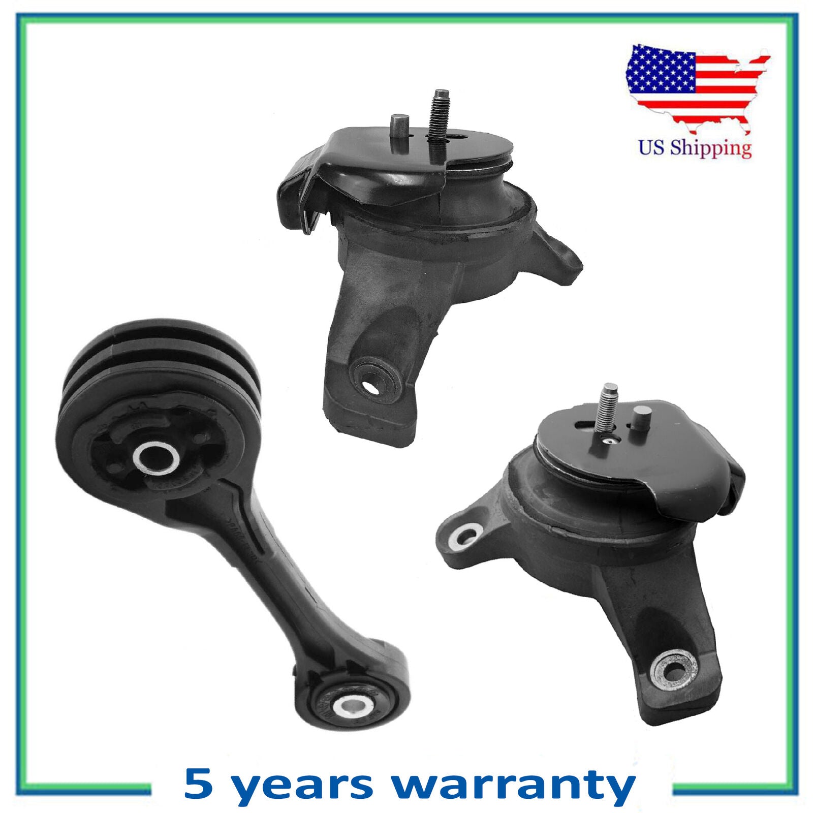 Set 3PCS Engine Motor Mount For Subaru B9 Tribeca Legacy Outback 3.0L ...