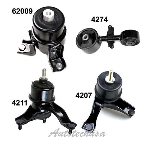 Engine Motor & Auto Trans Mount Set 4 PCS 2007-2011 For Toyota Camry 2 ...