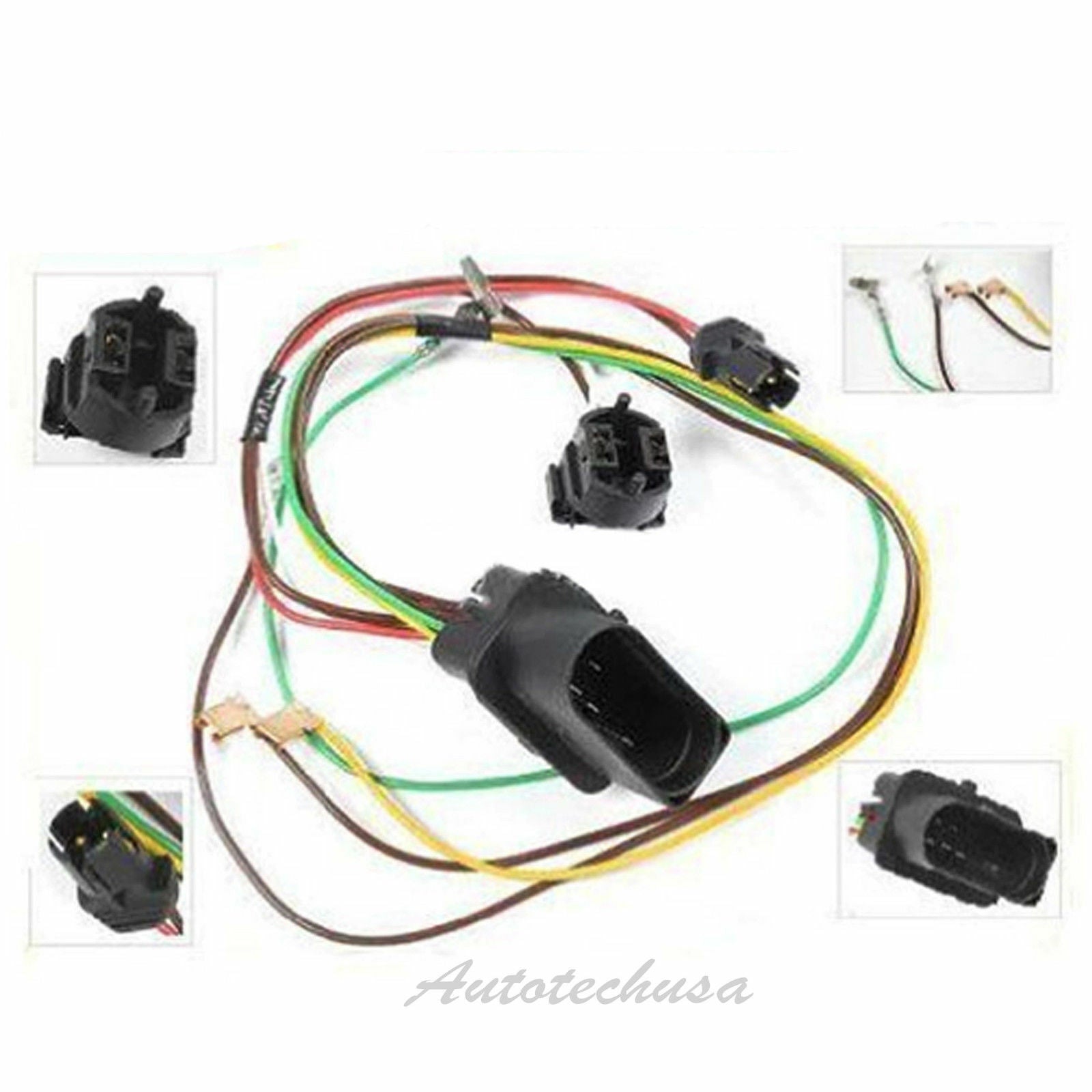 Right Headlight Head Lamp Wiring Harness Connector For Repair Kit VW P ...