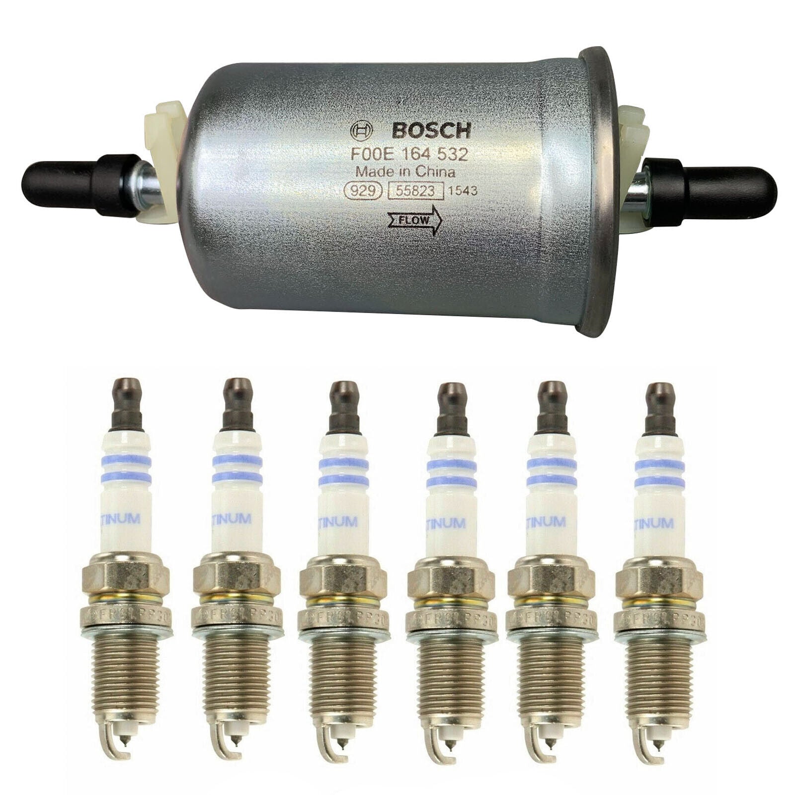 EO Fuel Filter Spark Plug Set For Ford Thunderbird Super Coupe 3.8L 19 ...