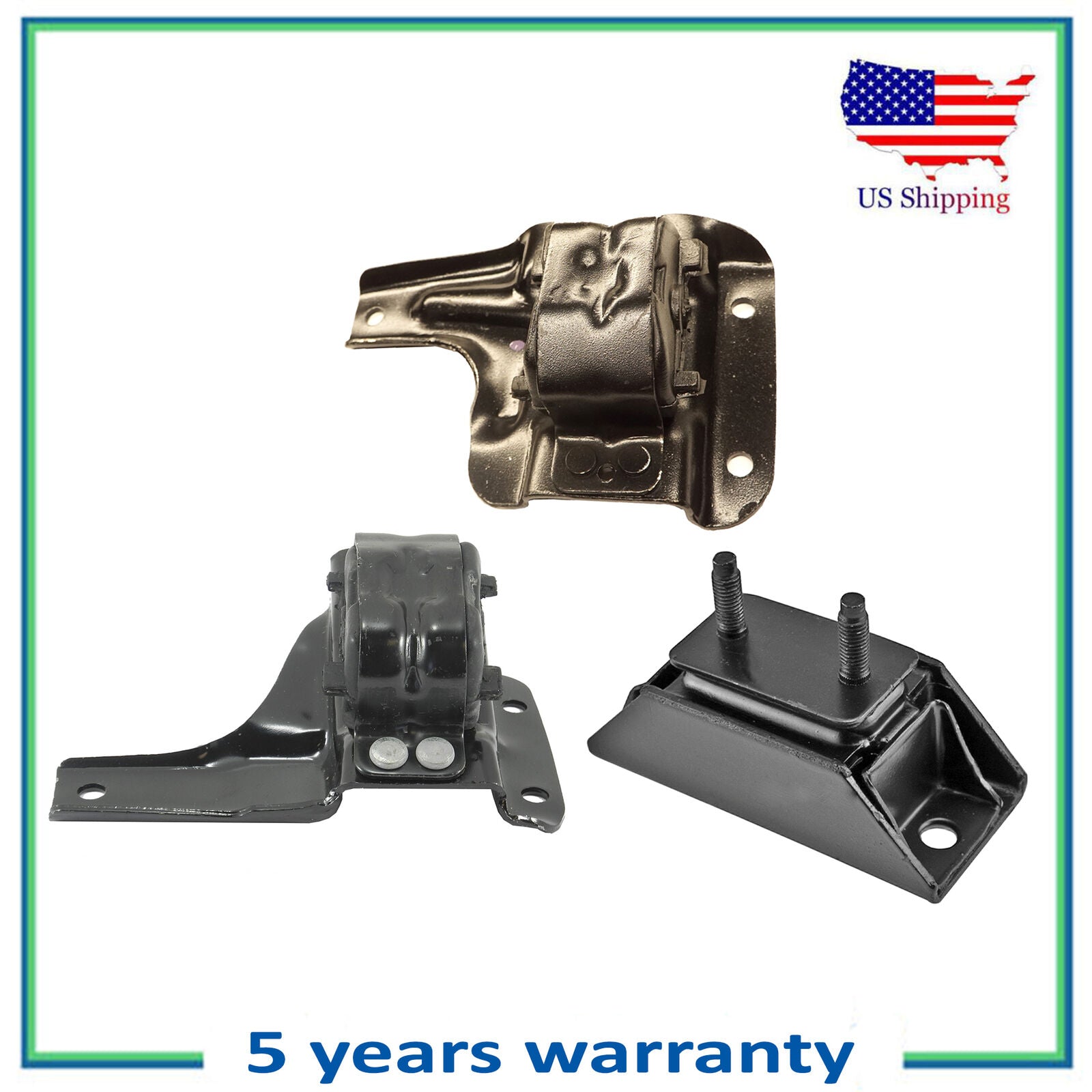 3PCS Engine Motor & Trans Mount For AT 97-03 Ford F150 97-99 Ford F250 ...