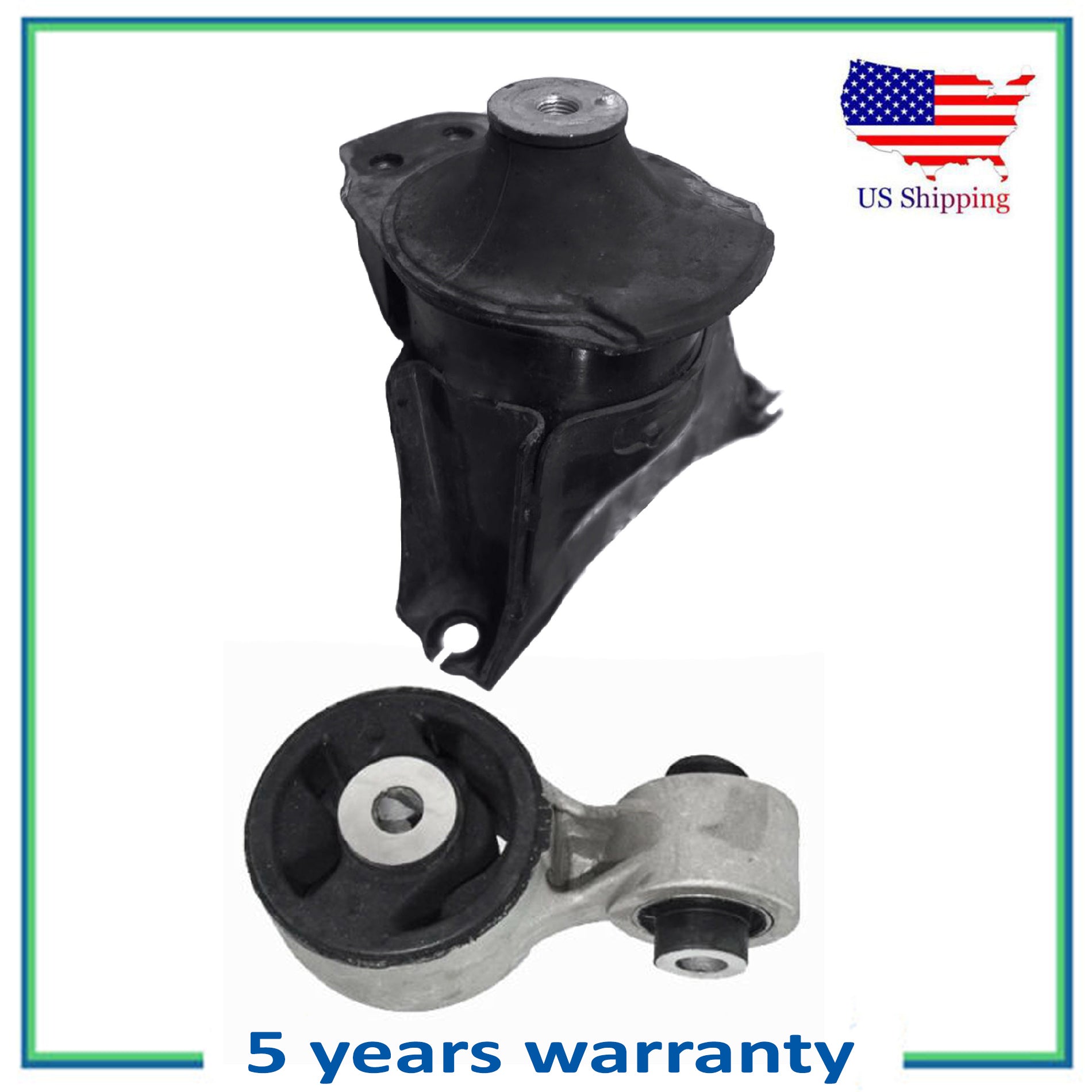 2PCS Front R Motor & Lower Torque Strut Mount w/o Bracket For Honda Ci ...